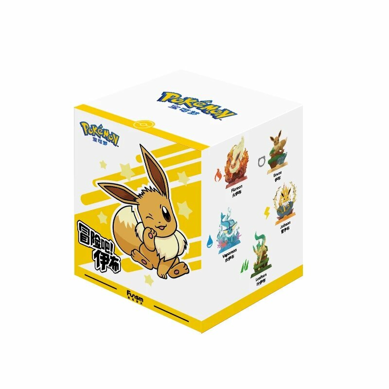 Playism Pokémon Adventure Bar Ibrahimovic Слепая коробка Периферийная вода Огонь Гром Ледяная фея Эльф Фигурка Орнамент