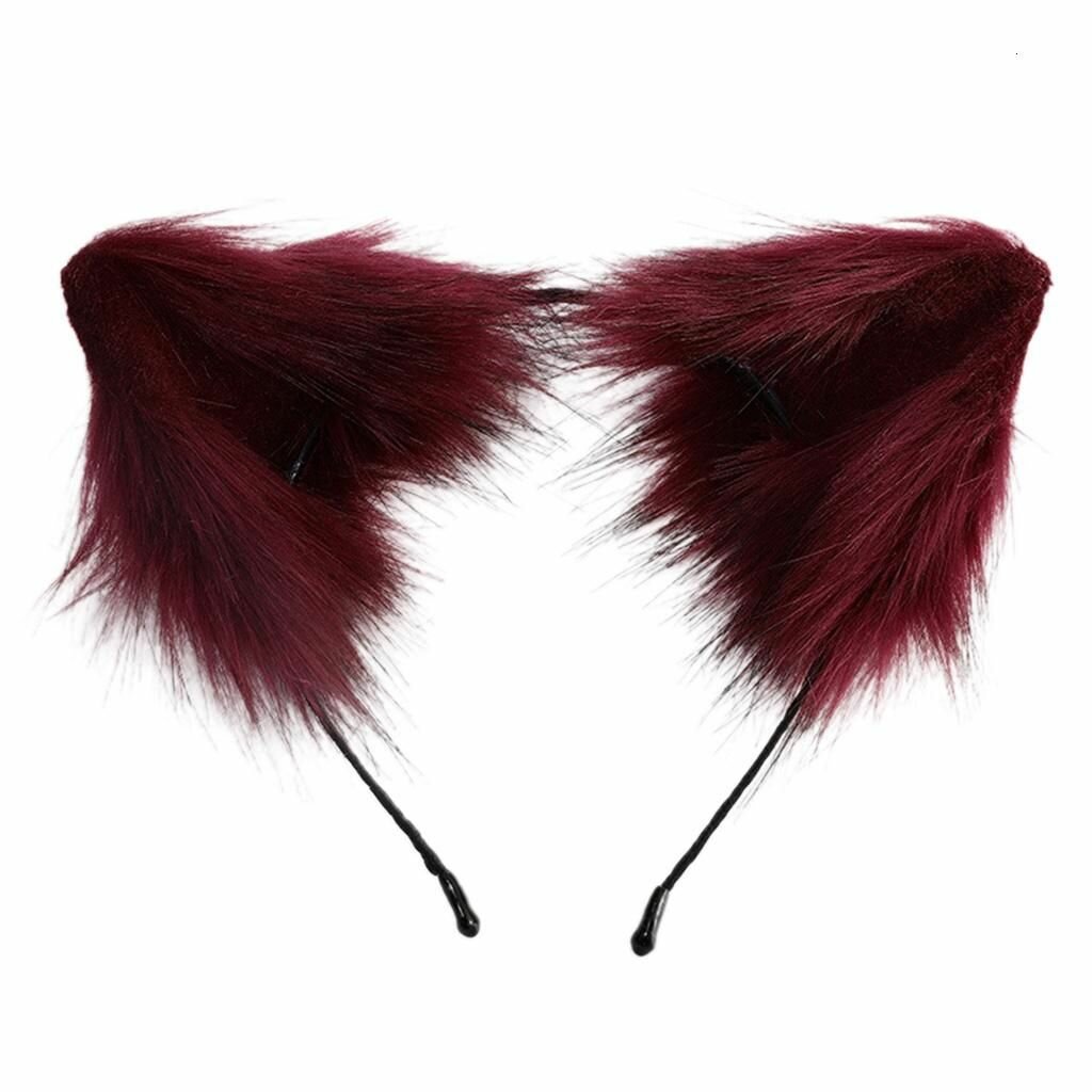 Плюшевые ободки с ушками кошки для костюма Лолита, аксессуар для вечеринки на Хэллоуин, 4