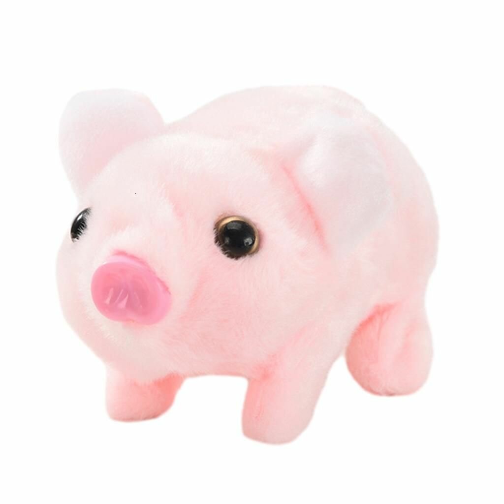 Хрюкающая плюшевая игрушка-свинья, милое мягкое животное, музыкальная электрическая ходячая игрушка, Рождественский подарок для малышей, мальчиков и девочек, Розовый