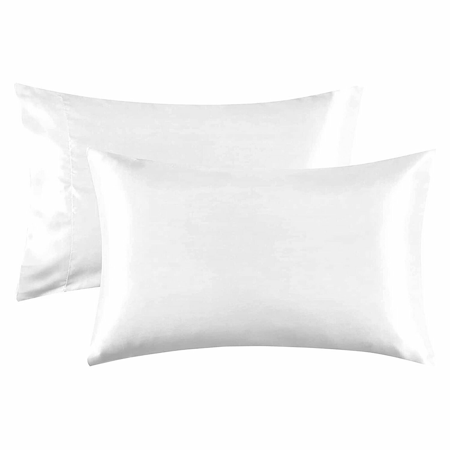 Парочее подушек домашних шелковой атласа для волос и кожи, стираемый имитированный шелковый подушек, цвет: черный / белый / верблюжьи / темно-серый / серебристый серый, размеры: S: 20*26 дюймов, Q: 20*30 дюймов, K: 20*40 дюймов, B: 20*54 дюймов,