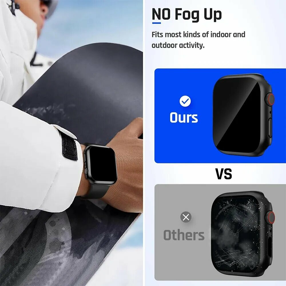 Чехол на умные часы Apple Watch 38мм/40/41/42/44/45, Чехол для Apple watch series 1 2 3 4 5 6 7 8 9 SE, Противоударный тонкий бампер с защитой от повреждений, грязи и отпечатков