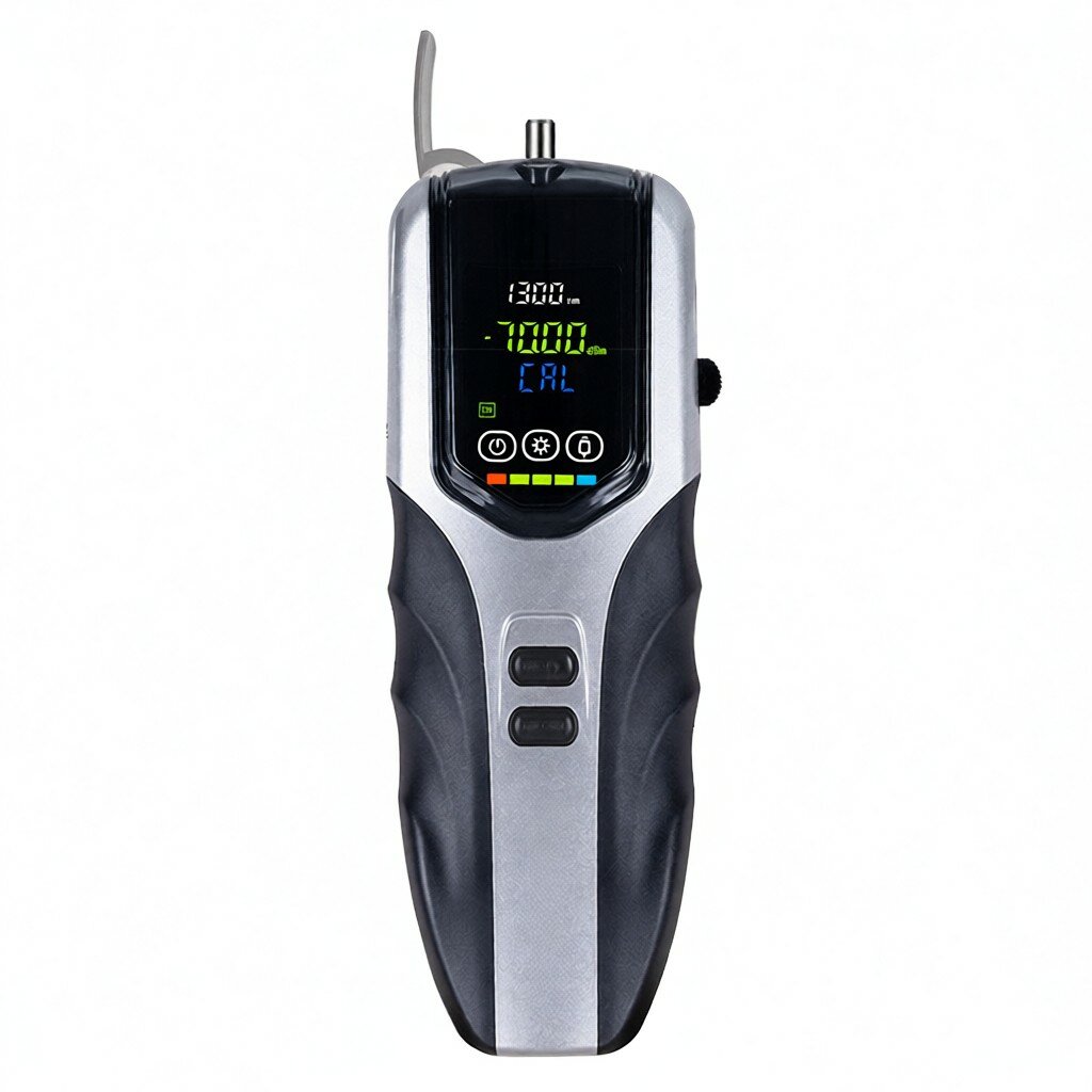 Аккумуляторный оптический измеритель мощности G750 портативный с цветным LCD-экраном и фонариком, поддерживающий 7 волн, черно-серебристый цвет, пластиковый материал, диапазон измерений -50+26, длины волн 850, 980, 1300, 1310, 1490, 1550, 1625 нм,