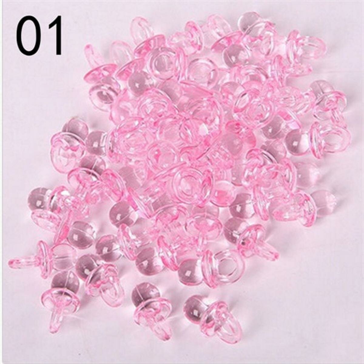 Новые оптовые 100 шт. детские мини-пустышки для кормления, пустышки-соски, высококачественные кормушки для мальчиков и девочек, украшения на день рождения