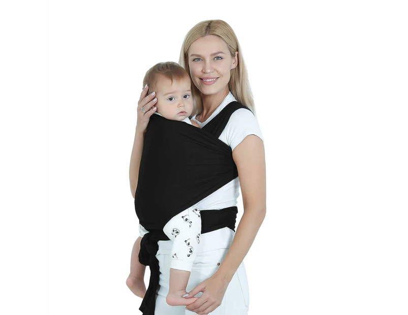 Петля для младенца Петля для ребенка Петля для носа младенца Петля для новорожденных весом до 16 кг, черный, длина 5.3 м, ширина 0.58 м, материал хлопок и эластан