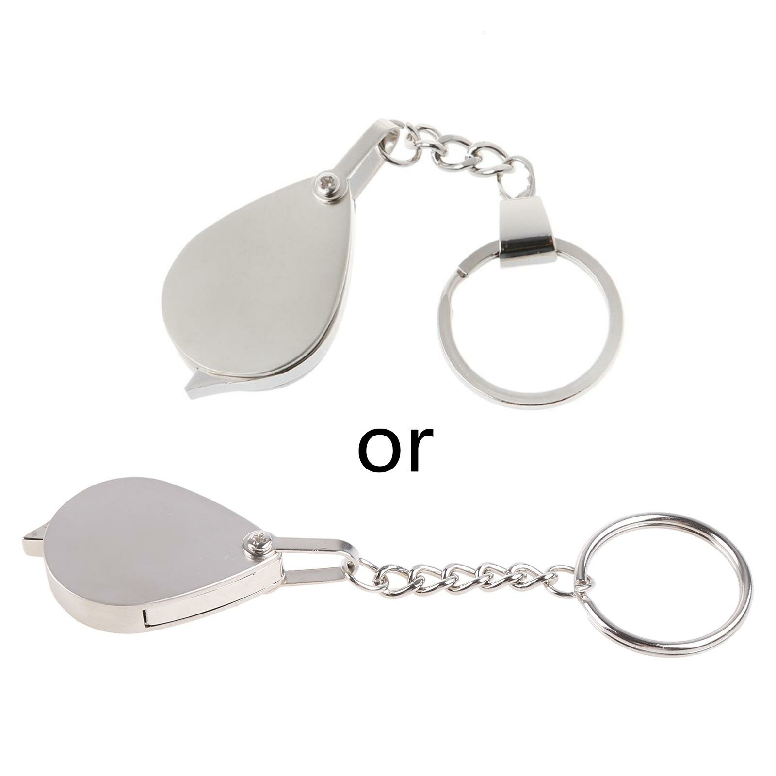 Портативная складная лупа 10X, Серебро - Другое