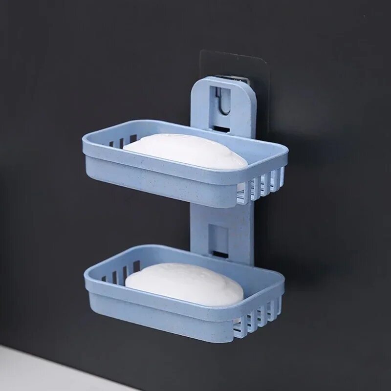 Держатель для мыла и посуды MOONBIFFY double layer blue