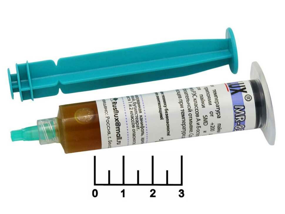 Флюс-гель MR-850-CS паяльный 10мл шприц