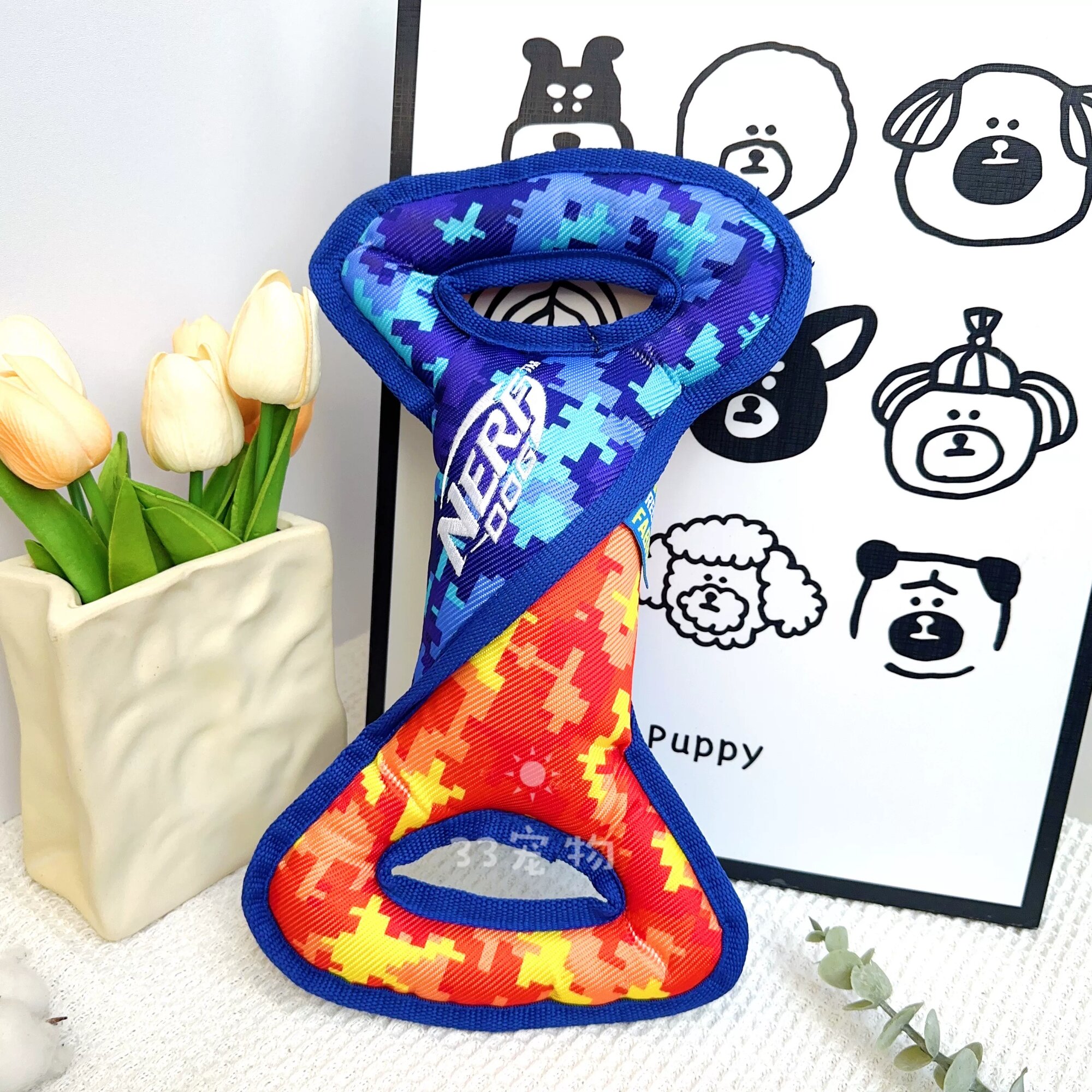 Игрушка для собак Nerf из ткани Оксфорд, утка с выдвижным хвостом, интерактивная, пищащая, с бумажными элементами,