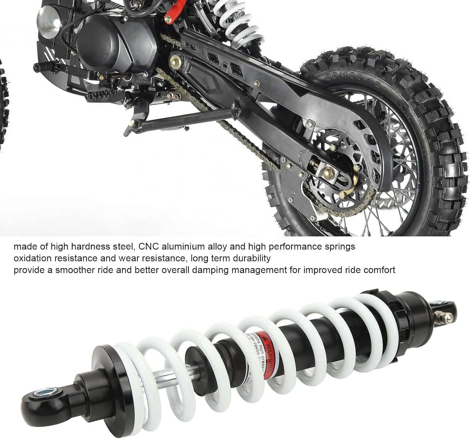 Амортизатор задний для питбайка, мотоцикла, ATV 315mm