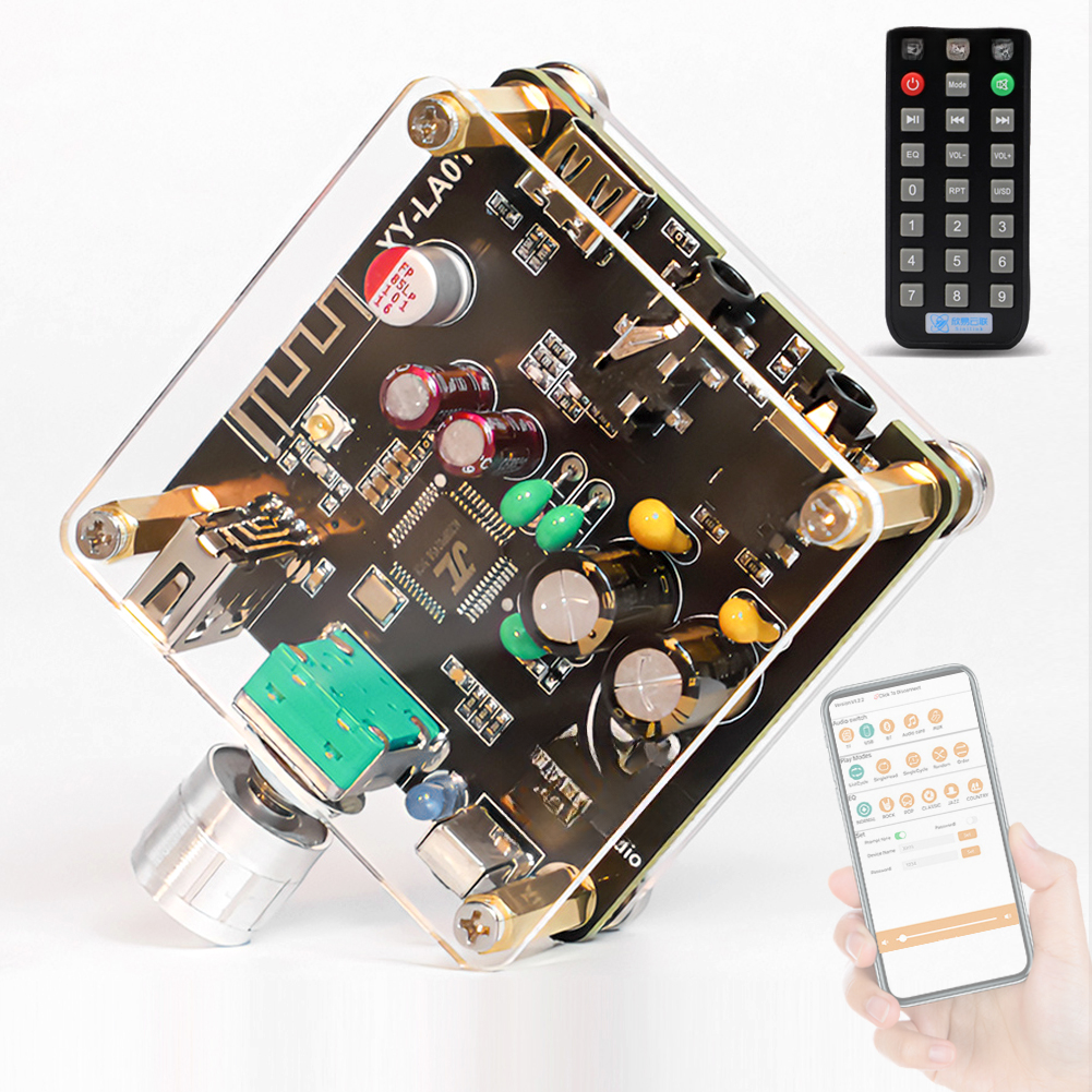 1411 кбит/с Беспроводная плата декодирования BT USB Плеер Аудио ресивер Усилитель звука Магнитная плата декодирования