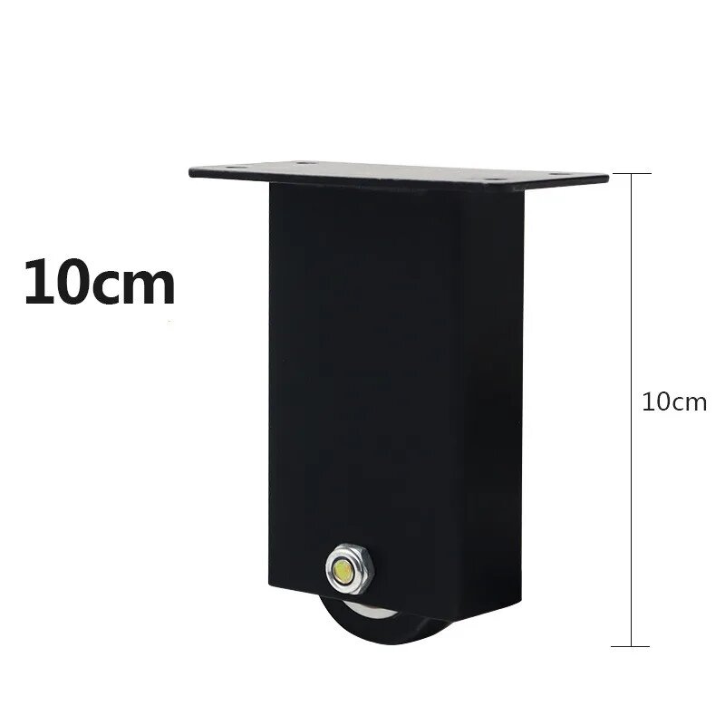 1 шт. съемные ножки для стола, металлические ножки для дивана с колесами, опорные ножки для шкафа, ножки для ванной, кабинета, мебельные аксессуары для дивана With wheels 10cm