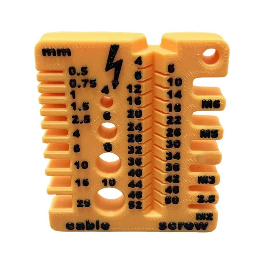 Мультифункциональный измеритель размера винтов и проводов, Измерение винта для