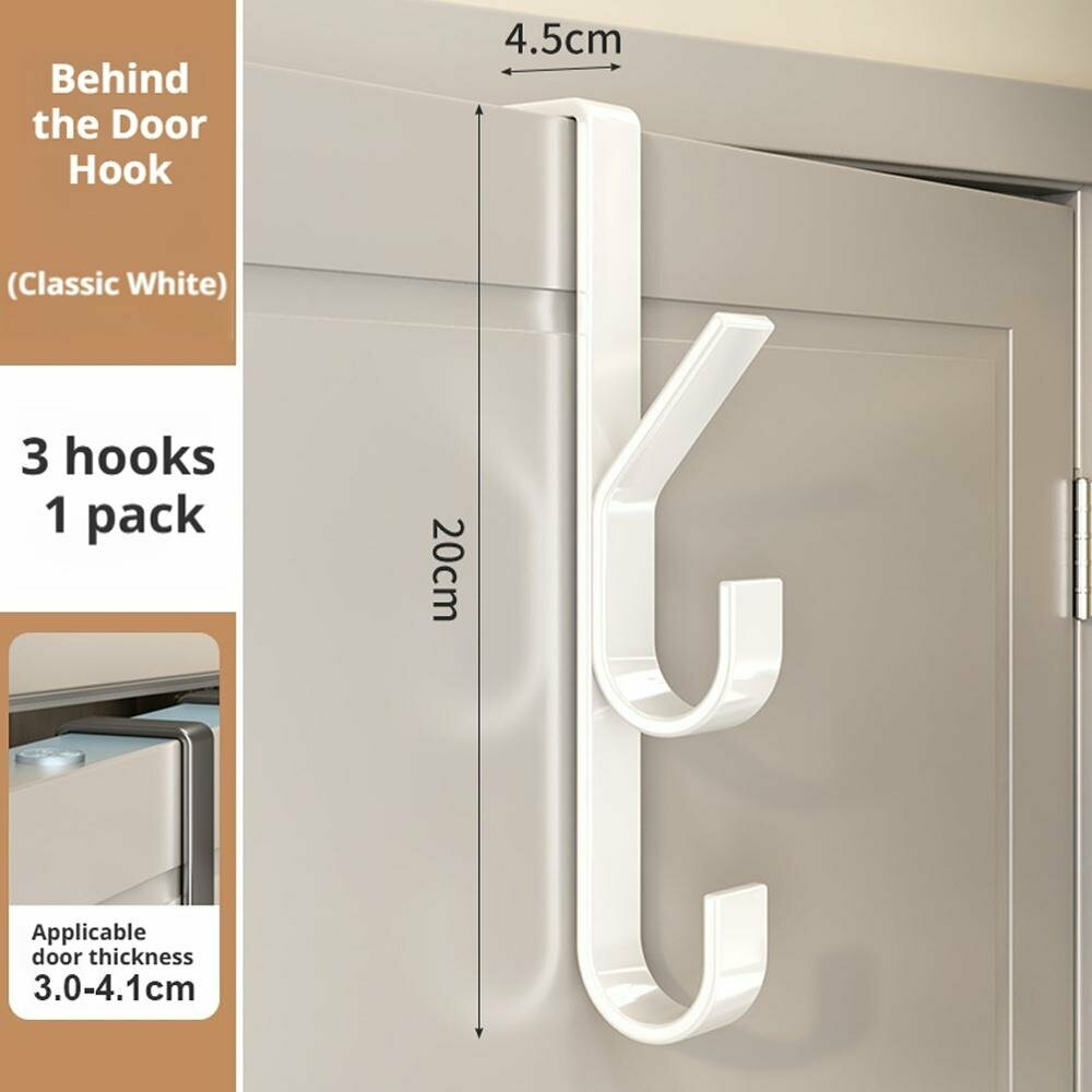 Навесные крючки на дверь, вертикальные, стальные, без сверления, для одежды, полотенец, сумок