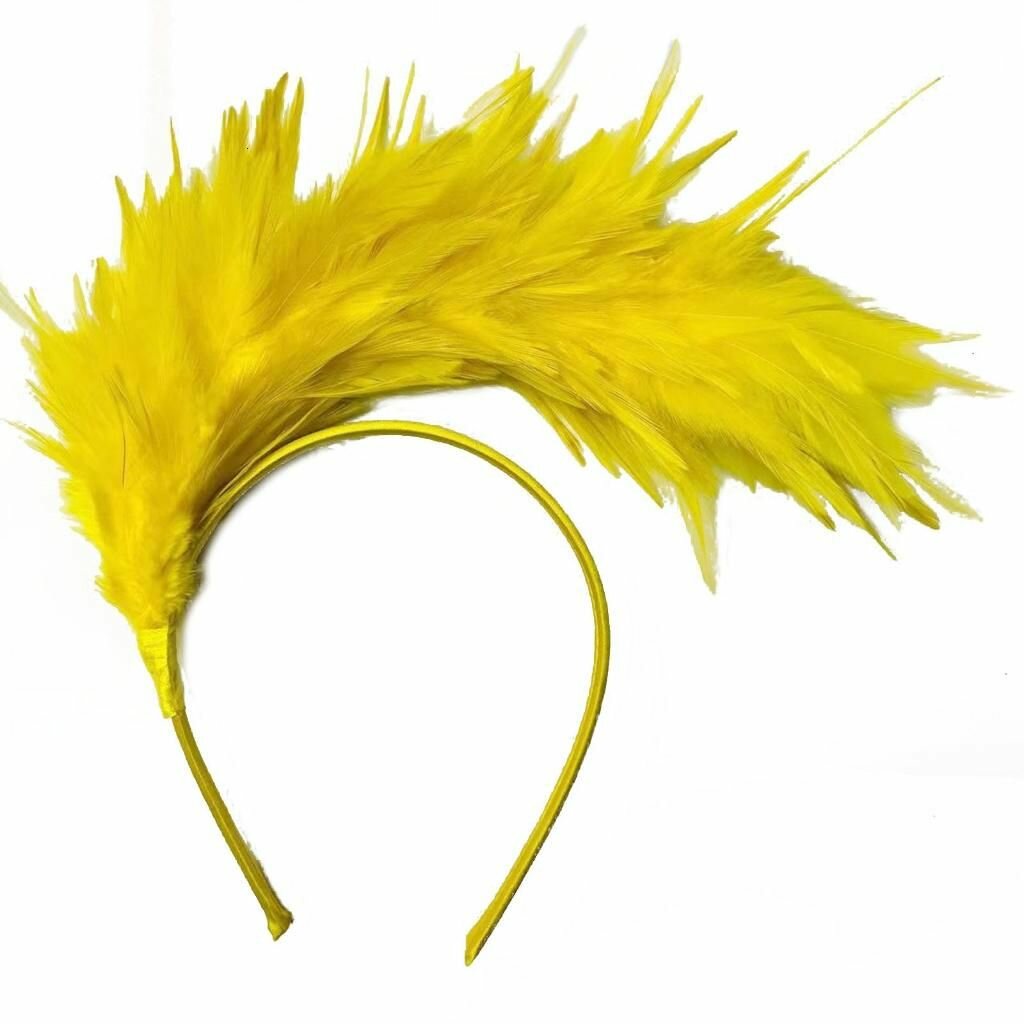 Головной убор с хлопушками, повязка на голову из перьев в стиле Марди Гра, Бурлеск