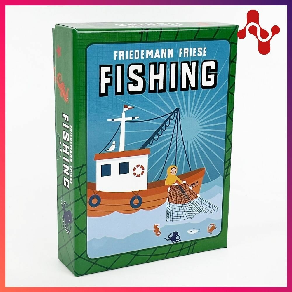 Настольная игра Fishing: Премиум-издание с тиснением! Прочная коробка, 3-5 игроков, 40-60 мин. Вечеринка!