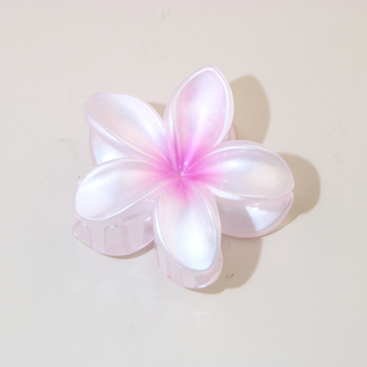 Европейская и американская кросс-бордерная цветная заколка для волос с плюмерией, цветочная зажимная заколка, винтажная элегантная полузажимная заколка для женщин, заколка для затылка в виде акулы