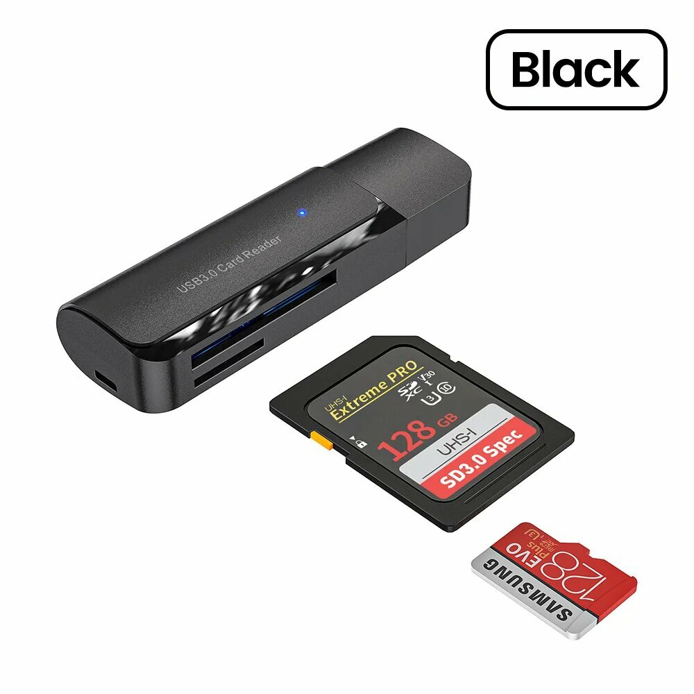Устройство чтения карт памяти 2-в-1, адаптер USB 3.0 к SD TF для ПК, ноутбуков, аксессуары, мульти-устройство чтения смарт-карт, внешнее хранилище