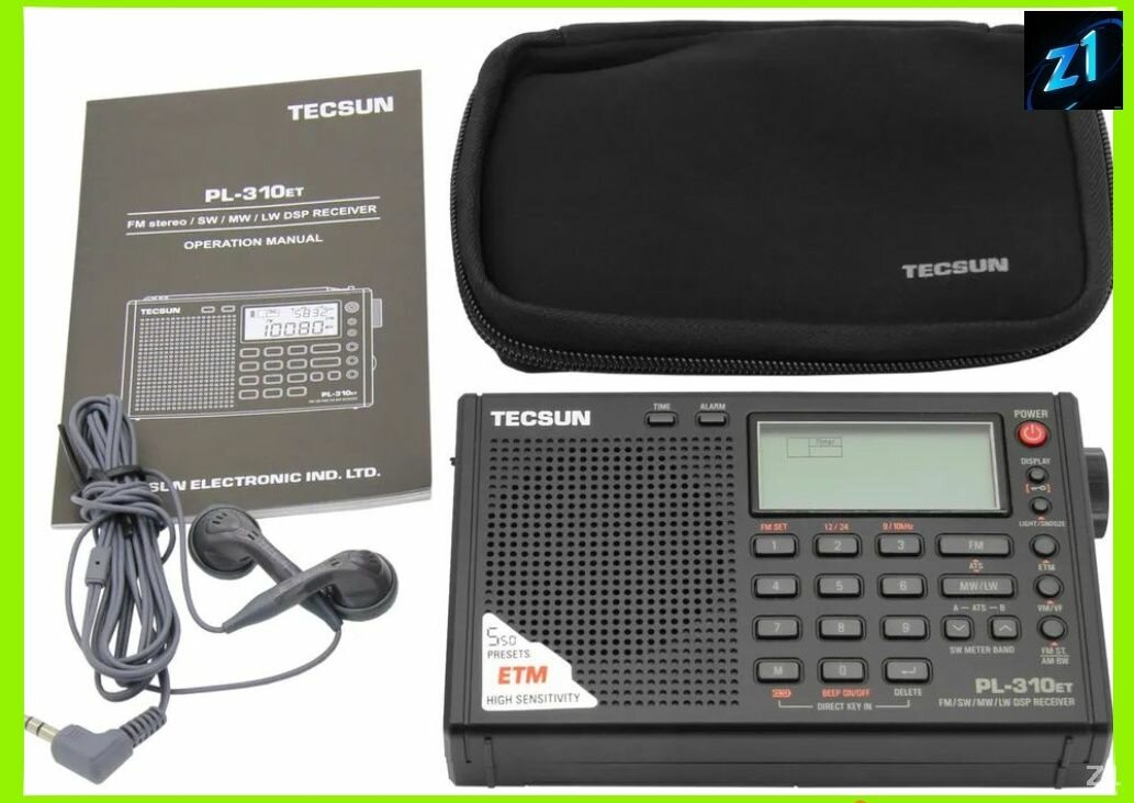 Портативный цифровой всеволновый радиоприемник Tecsun PL-310ET (export version) black-. Z1