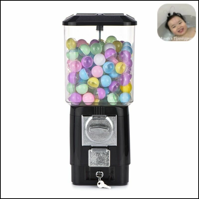 Эксклюзивный механический торговый автомат KIDS'TOP для выдачи жевательной резинки, попрыгунчиков, капсульных игрушек и конфет, монетный привод опционально.