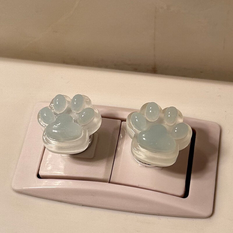 Кнопка для унитаза с милым дизайном в виде кошачьей лапки, длинный маникюрный инструмент, креативное устройство для ванной комнаты