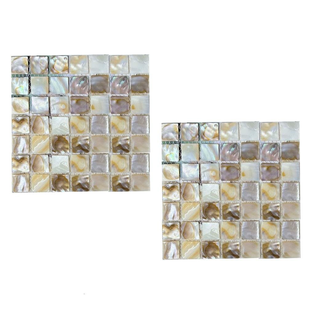 2 шт. handmade подставки под кружку из ракушек, Кофе - L