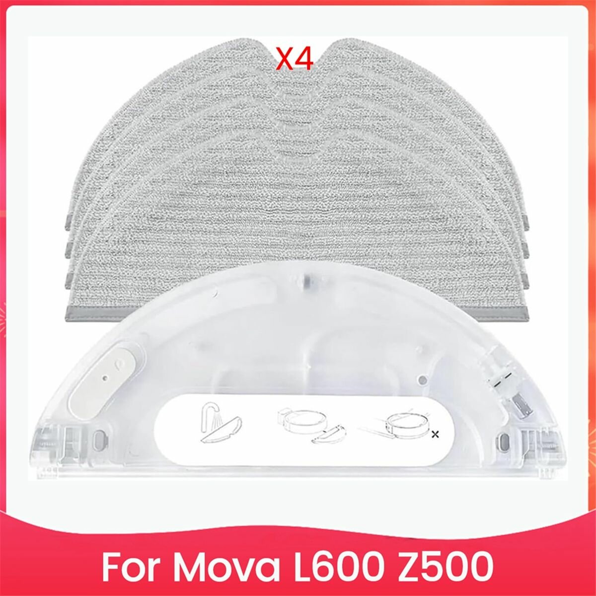 Замена насадки для пылесоса, резервуара для воды, насадки для мытья полов