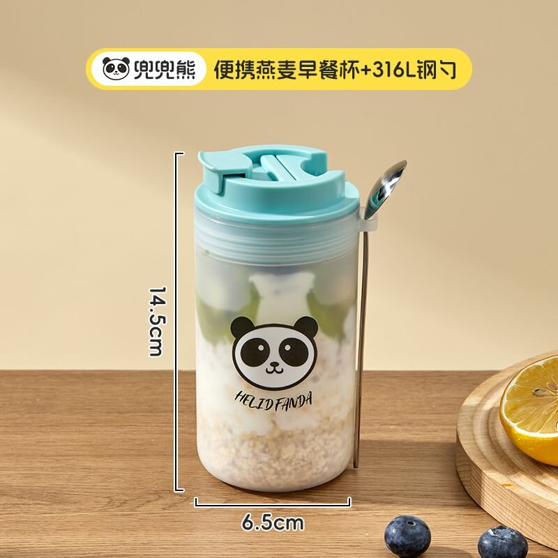 Портативная чашка для завтрака, микроволновая, милая чашка для овсянки с крышкой, большая емкость, чашка для воды, чаша для девочек