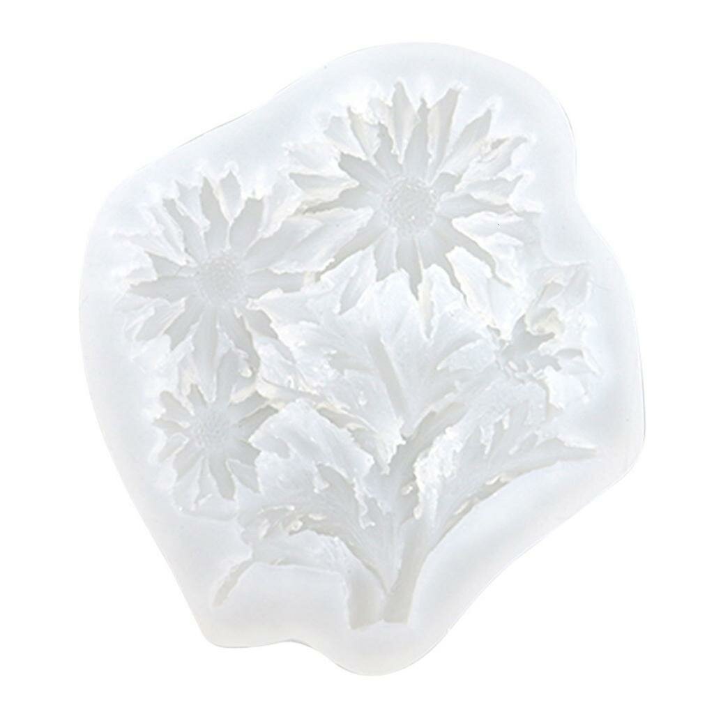 Силиконовая форма для шоколада в форме цветка, Хризантема