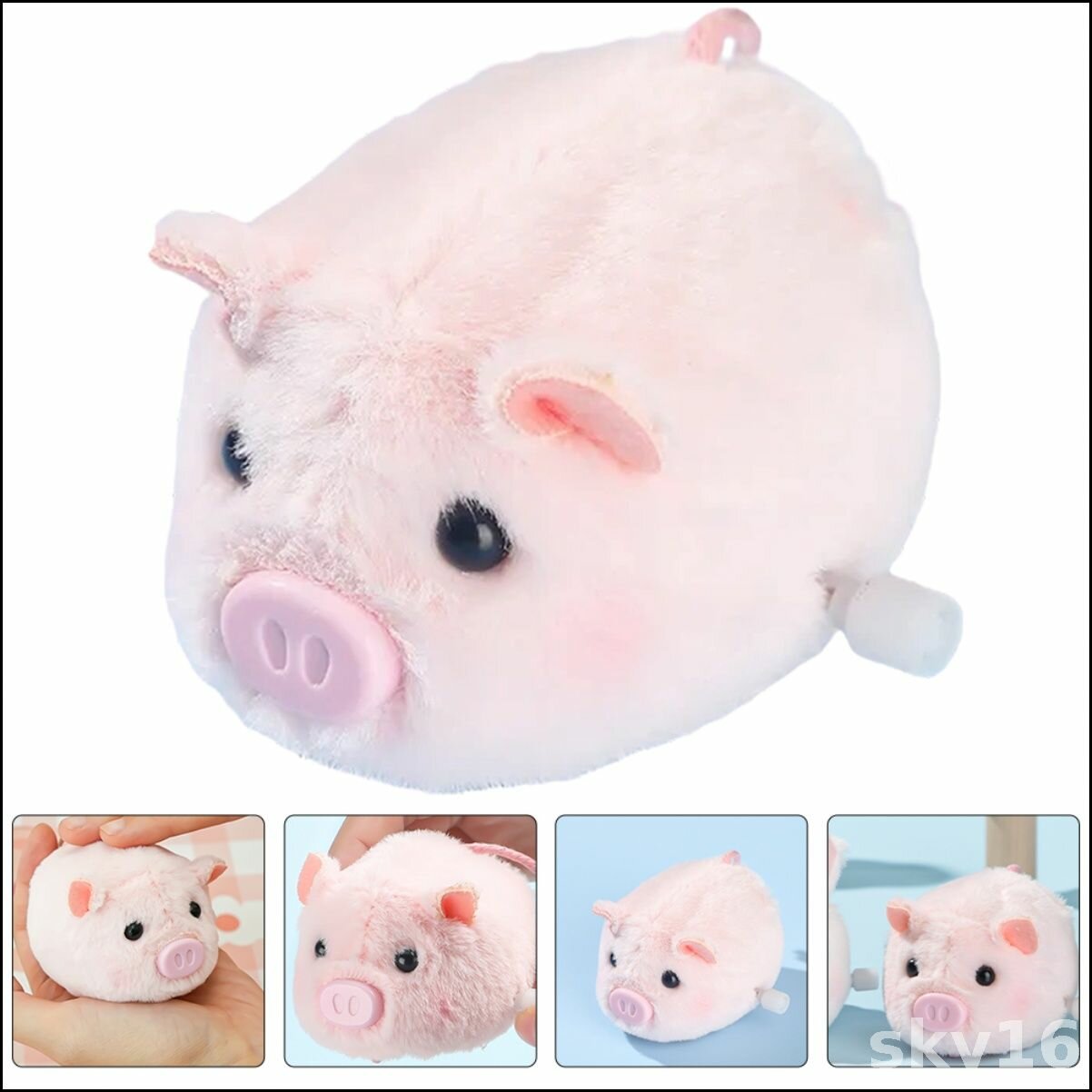 Ветряная Игрушка В Forme Свиньи Розового Цвета Гладкая И Удобная 8.00X7.00X6.00Cm