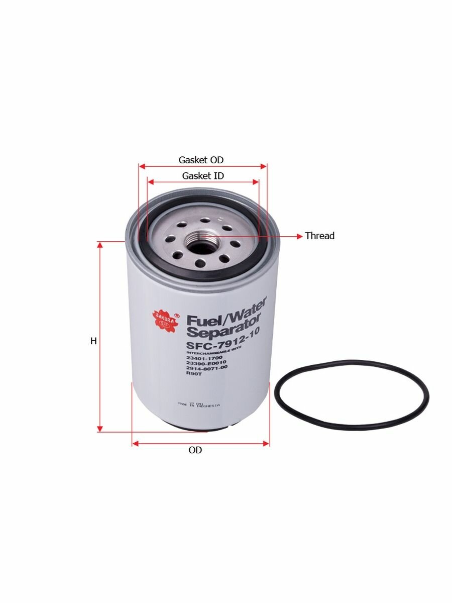 Фильтр топливный Sakura SFC791210 для CHALLENGER, KRONE / Челенджер, Крона