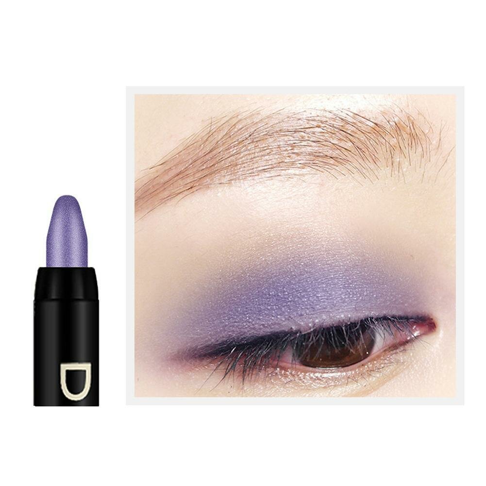 Long lasting Eyeshadow Stick Eye Makeup Compact Design Rotating Eyeshadow Stick Glitter Delicate Texture Waterproof Lying Silkworm Pencil Beginner