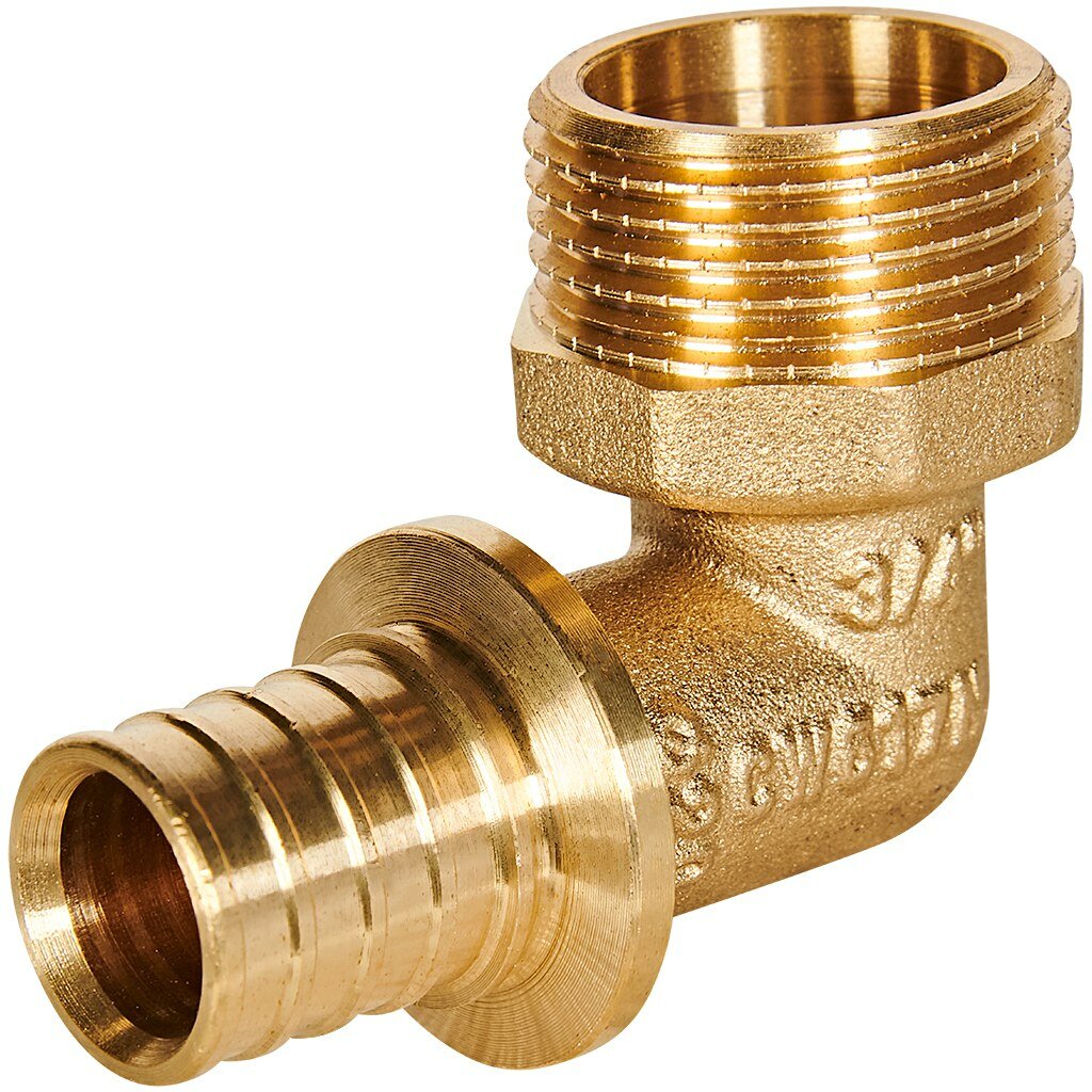 Угол 90° переходной 20 x 3/4" (НР) аксиальный для труб PEX ROMMER (RFA-0005-002034)