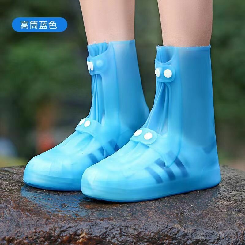 Чехлы для обуви из силикона, водонепроницаемые, противоскользящие, для мужчин и женщин, обувь для дождливых дней, непромокаемые, утолщенные дождевые сапоги, верхняя одежда, дождевые сапоги