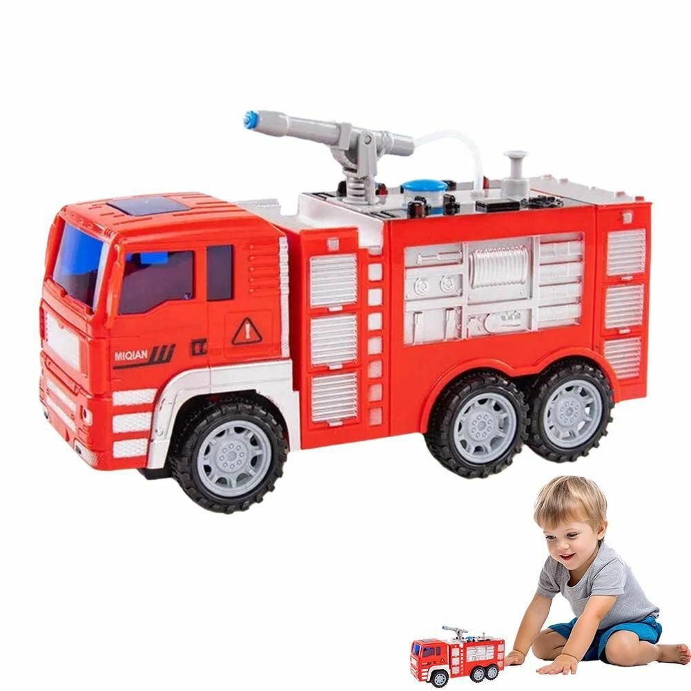 Спринклерная пожарная машина, модель игрушечного автомобиля