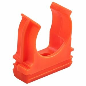 Урал ПАК Крепеж-клипса для труб оранжевая, диаметр трубы 20 мм, упаковка 10 шт.