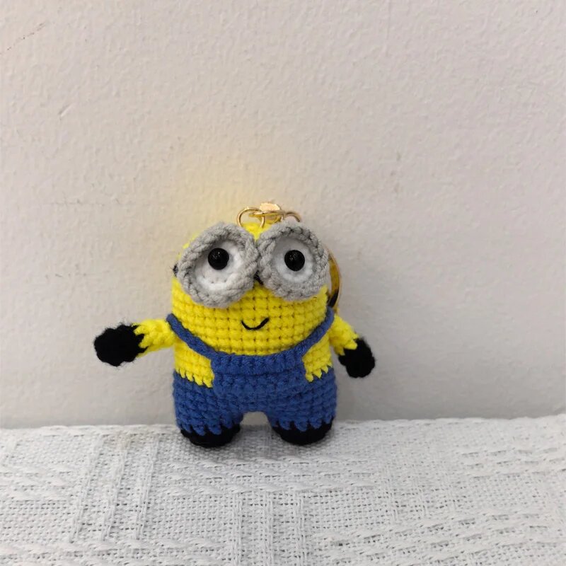 Вязаный брелок Миньон, желтый, Color: 1