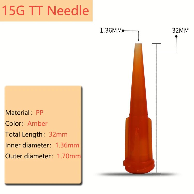 15G TT Needle, 32 мм, Amber, PP