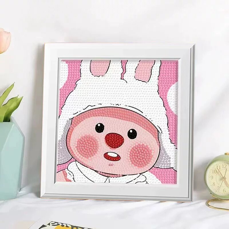 Сучкообразный маленький боб алмазная живопись мультфильм «сделай сам» ручная работа развивающая паста живопись детская