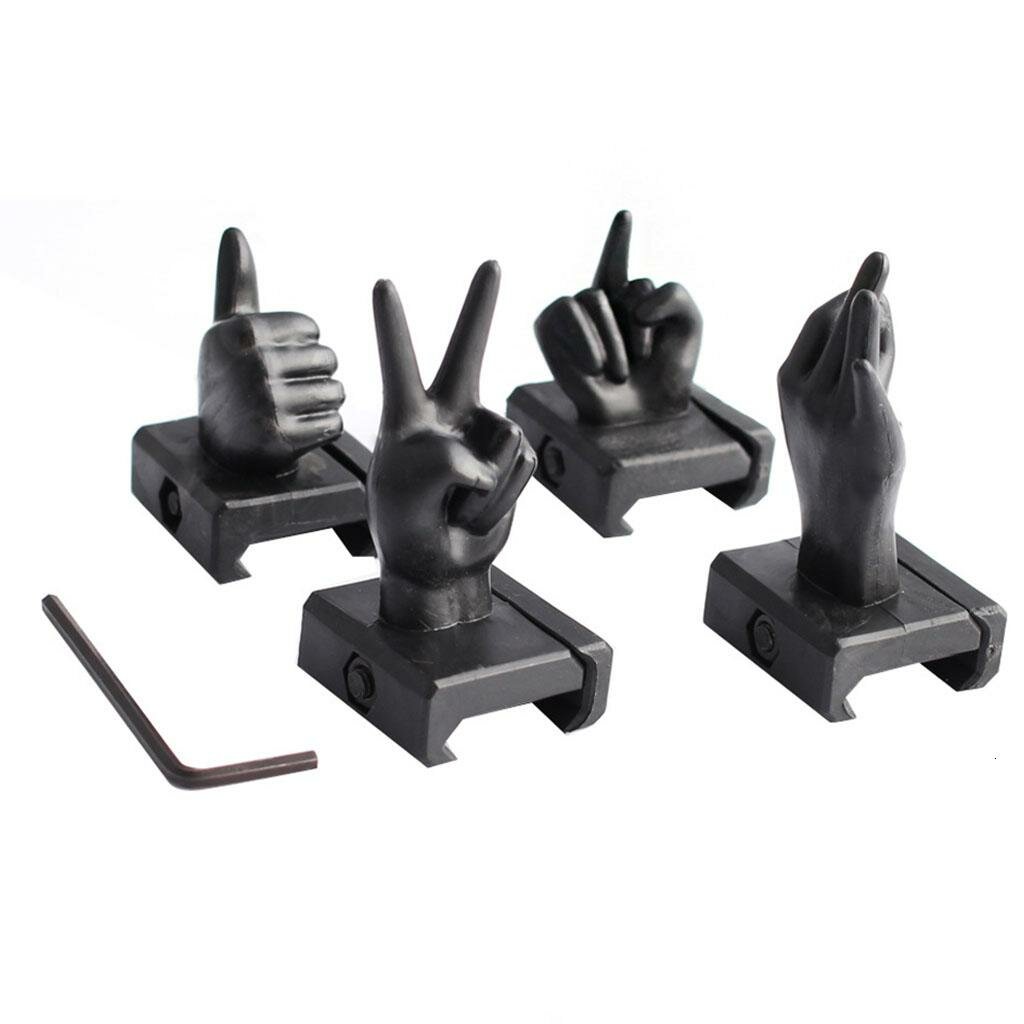 Тыльные и боковые прицелы 4 шт, Черный