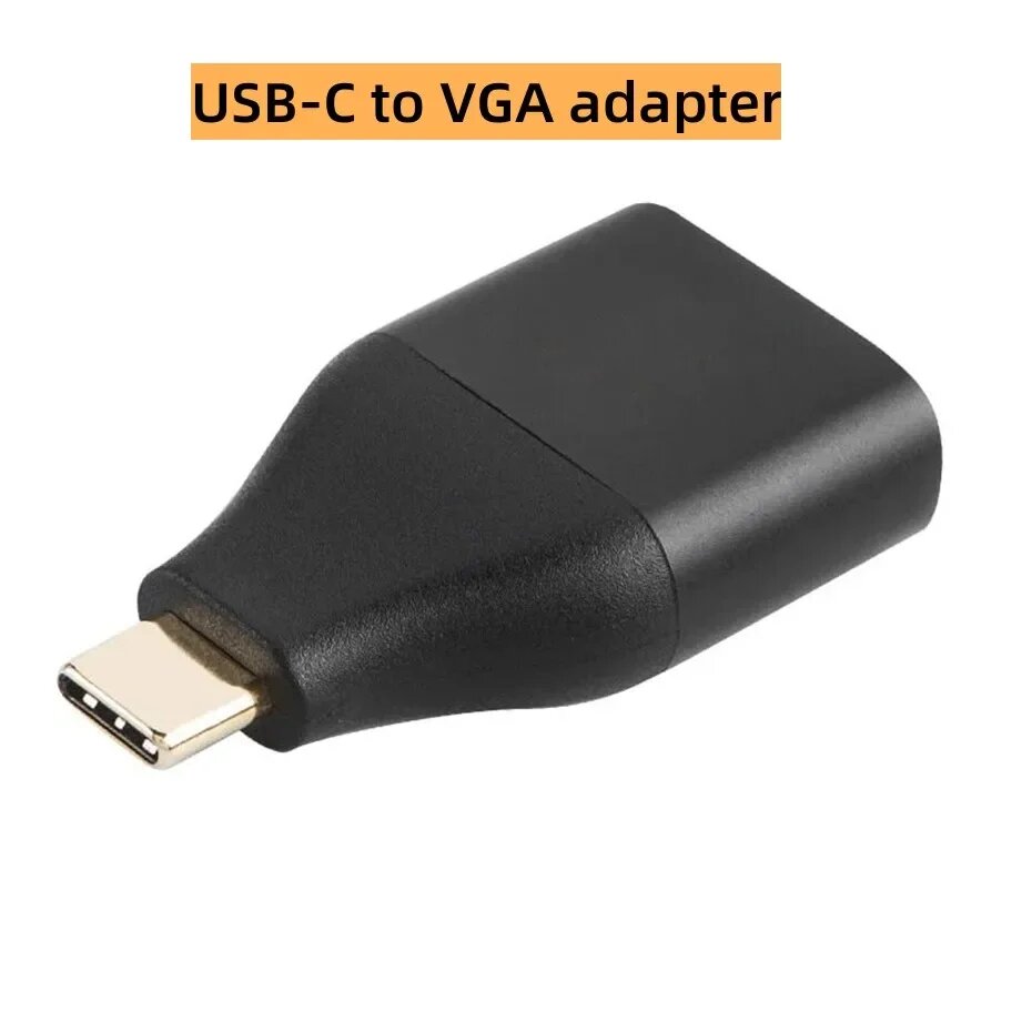 USB C к VGA адаптер VBDWRM 1080P 60Гц Black 2