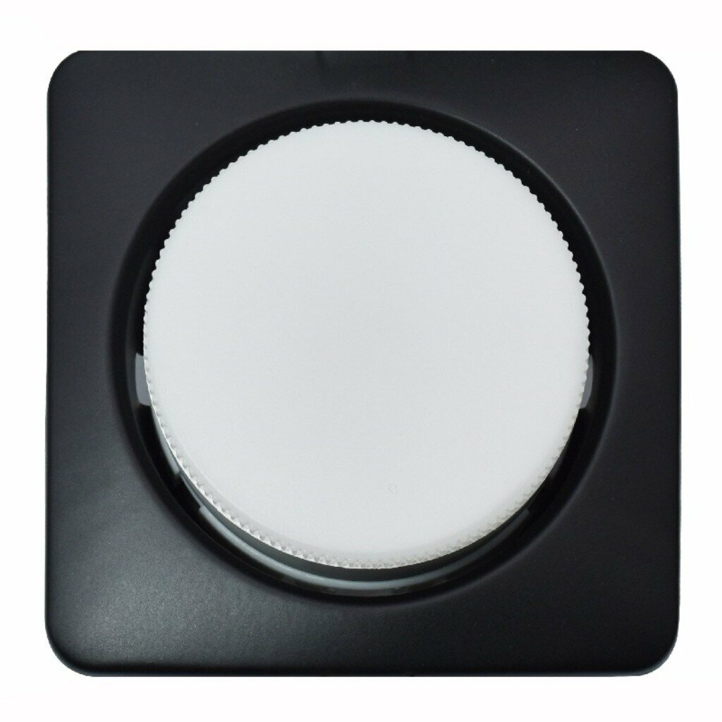 Светильник встраиваемый GX53 квадратный черный General Lighting Systems GCL-GX53-H38-MA-BLACK объемный