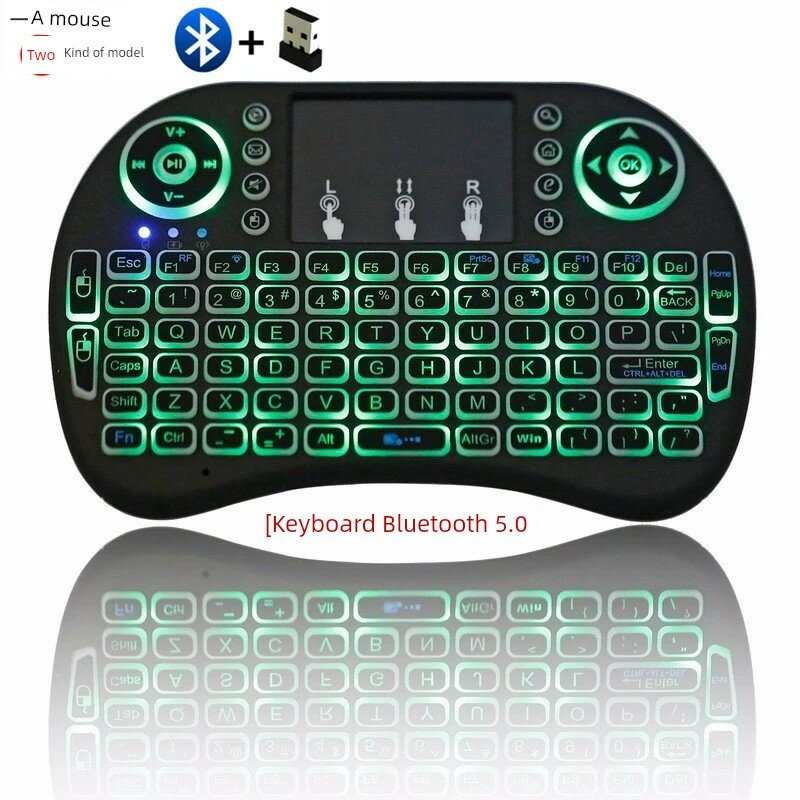 Мини-комбо: беспроводная Bluetooth-клавиатура и мышь 2.4G для настольного компьютера, проектора, ТВ-приставки,