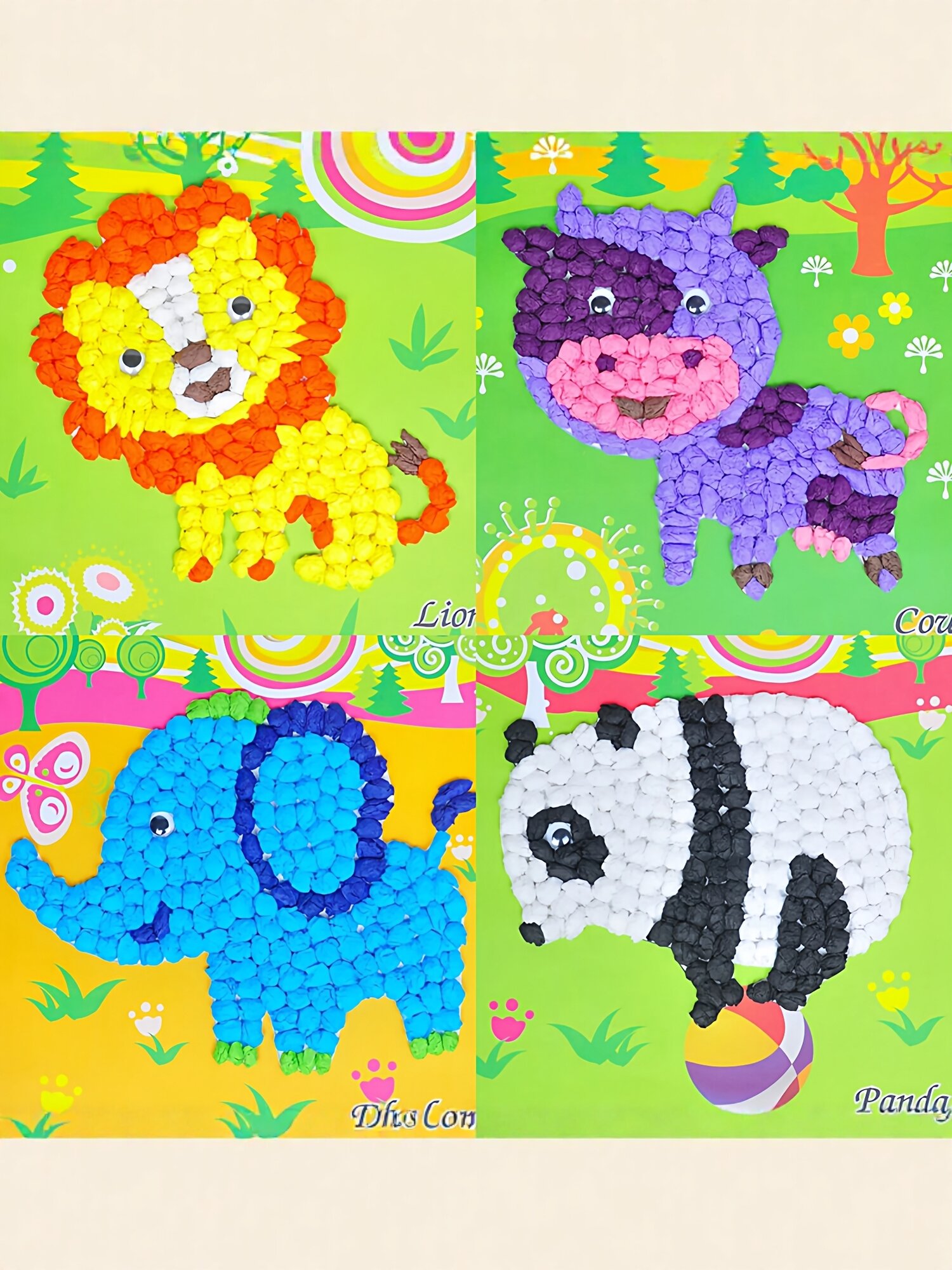 Набор для детского творчества: рисование на бумаге, поделки для детского сада, DIY, развивающие игрушки, коллажи 10