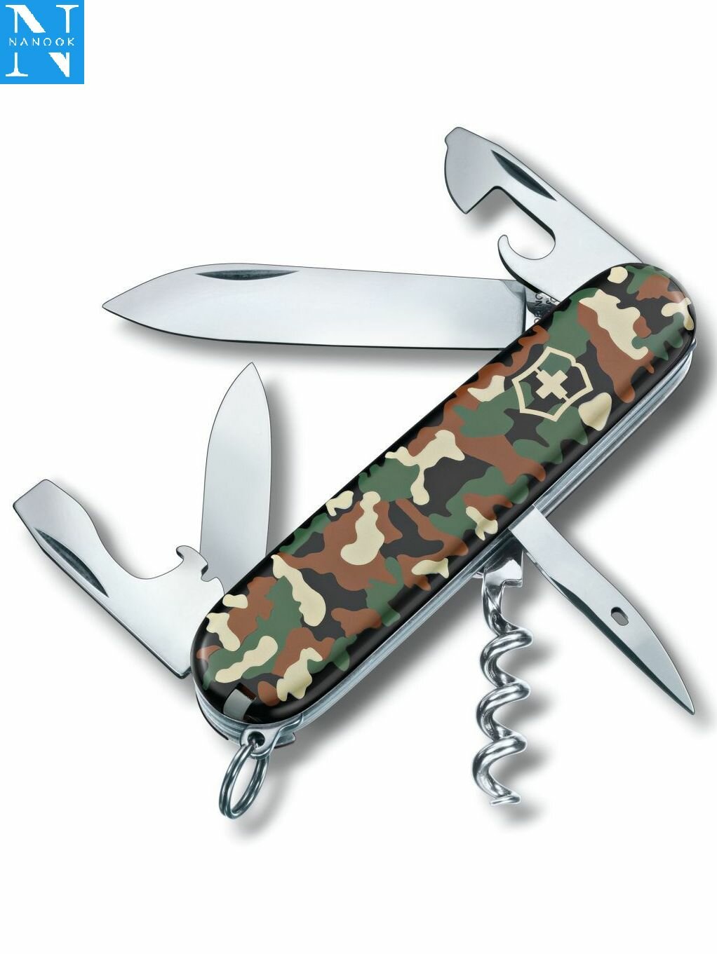 Нож перочинный VICTORINOX Spartan 1.3603.94, 12 функций, камуфляж
