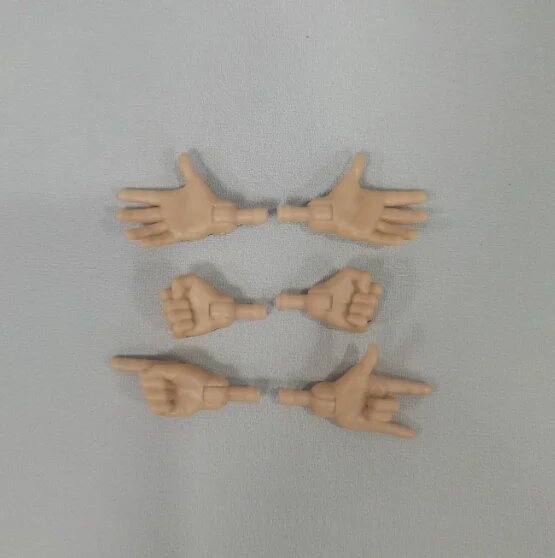 Hot Toys 1/12 Бежевые детали рук для фигурки, hand shape B