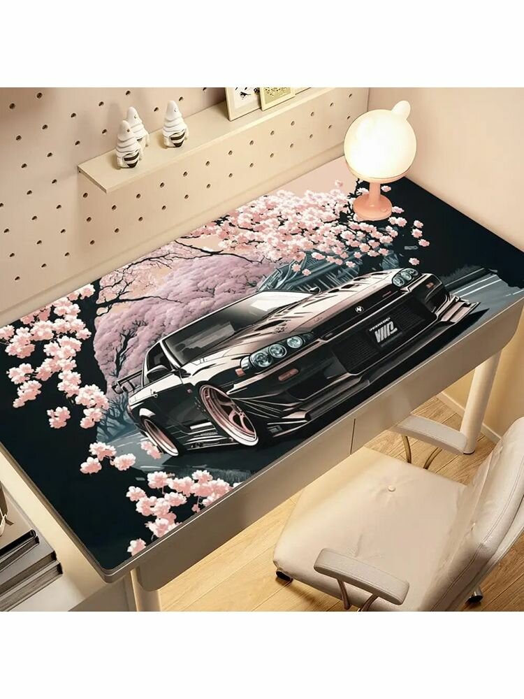 Коврик для мыши JDM MOTORS, для гоночных игр, нескользящий, 40 см x 90 см