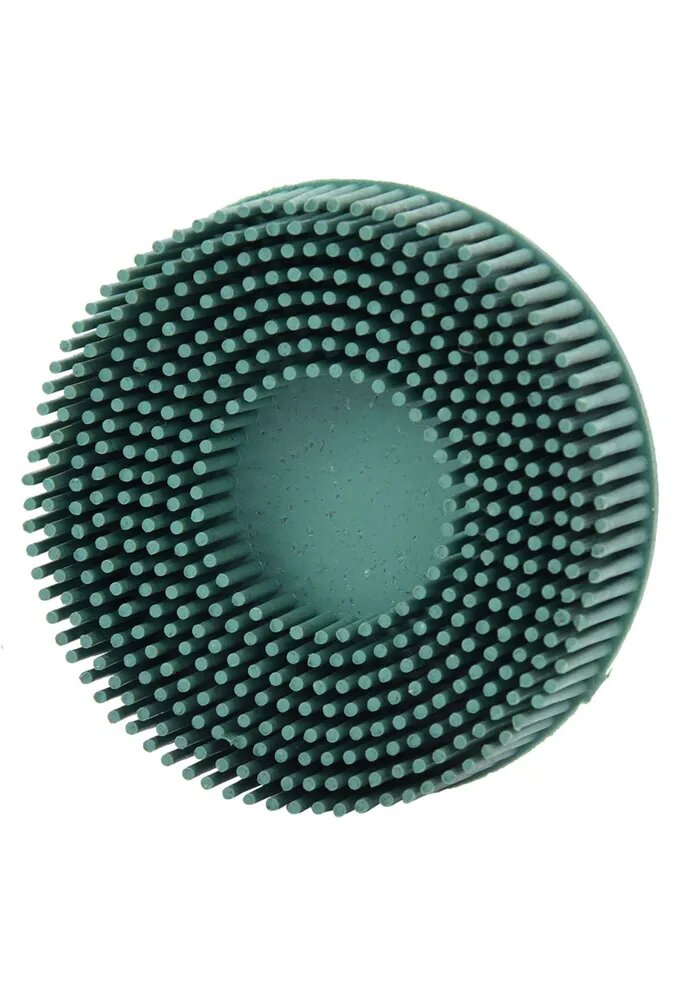 3-дюймовая щеточная насадка для дрели, абразивная резиновая щетка с наждаком, для удаления заусенцев и полировки металла/алюминия, зеленая