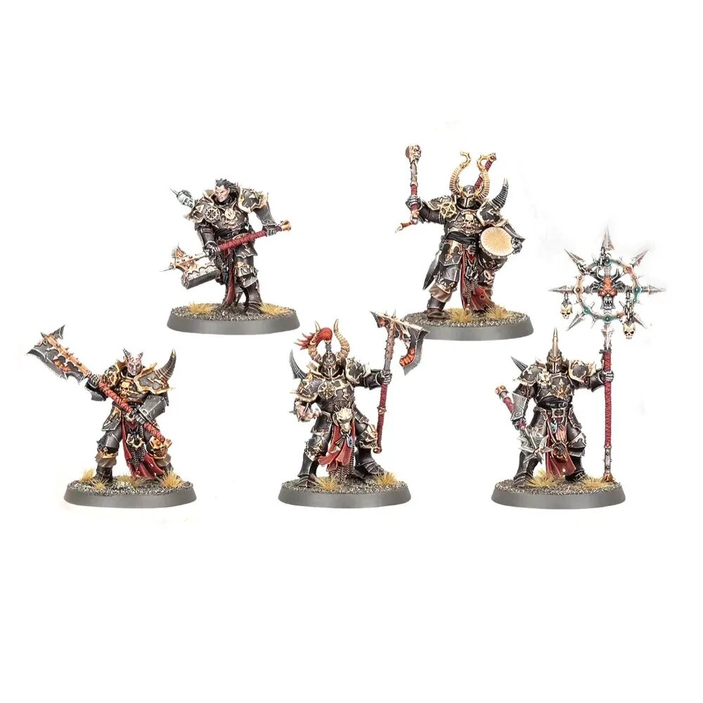 Смола Миниатюра Warhammer AOS 5x Chaos Chosen Slaves to Darkness / миниатюр для настольной игры Упражнения для раскрашивания