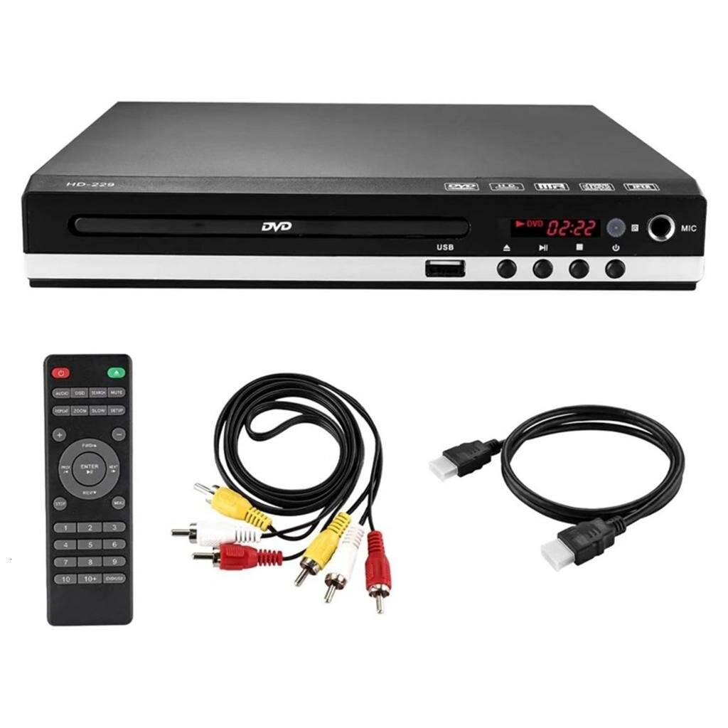 Портативный DVD-проигрыватель с HDMI и пультом