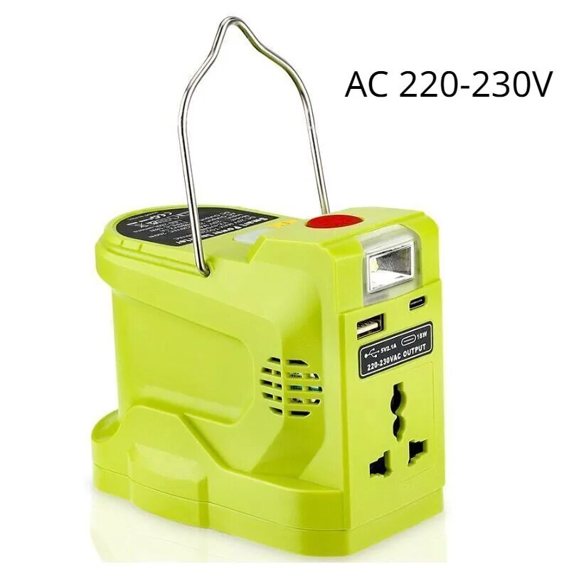 Для портативного инвертора Ryobi мощностью 200 Вт с USB Type-c AC 220V